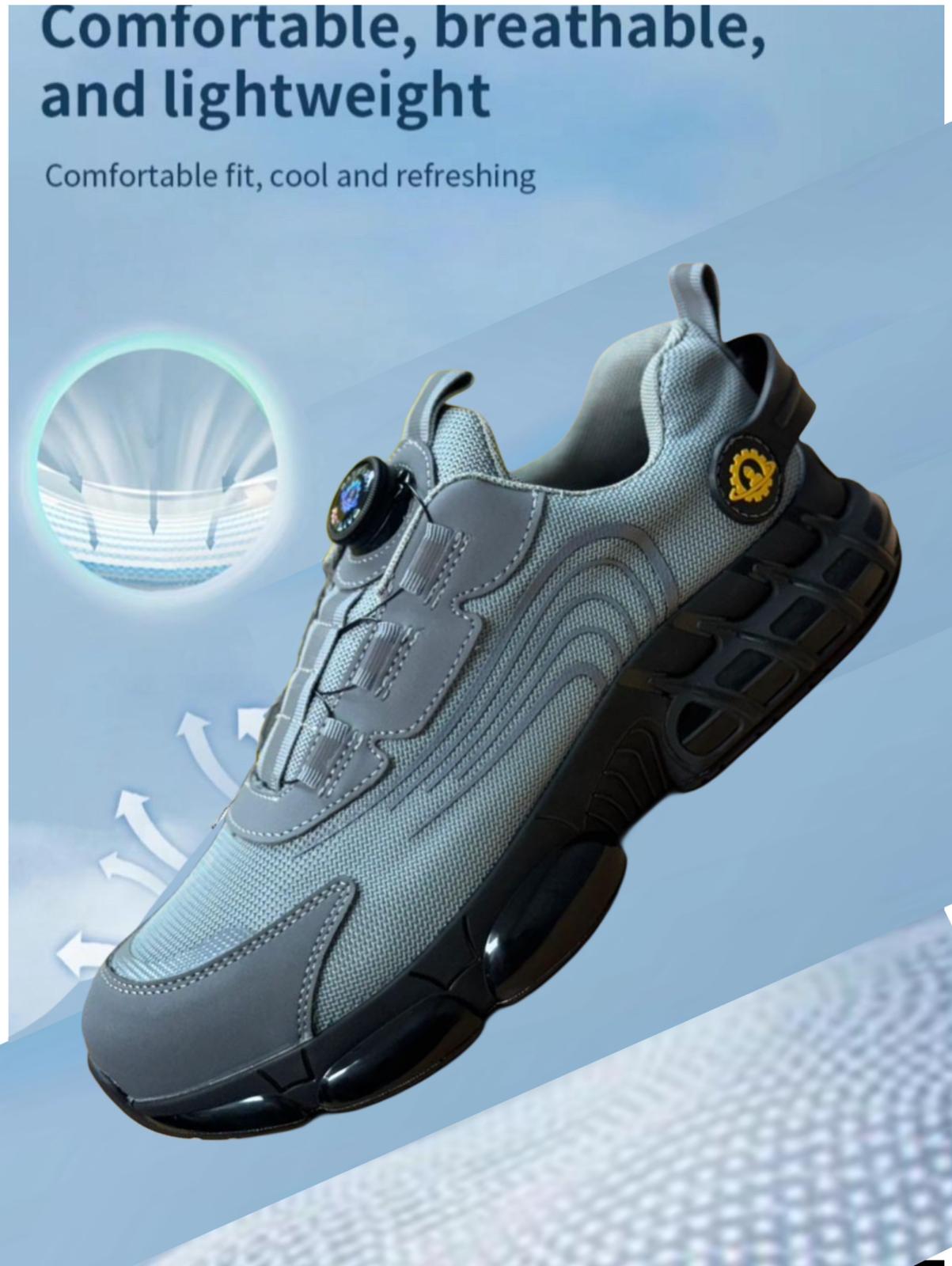 Men's Aviator Workwear Safety Shoes, Professional Steel Toe & Puncture ...